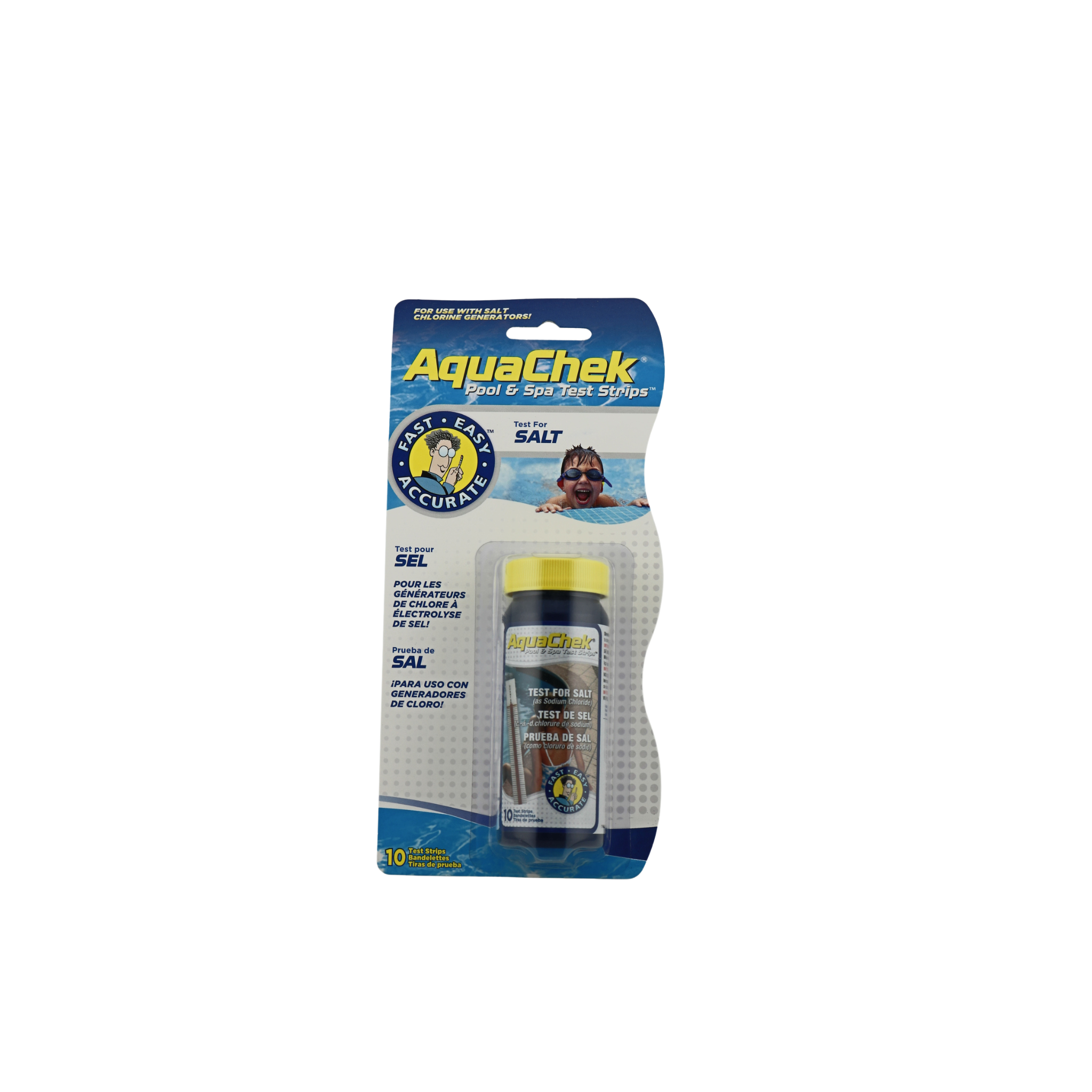 AQUACHEK White Salt Test Strip 10 Count - Simplified Pools