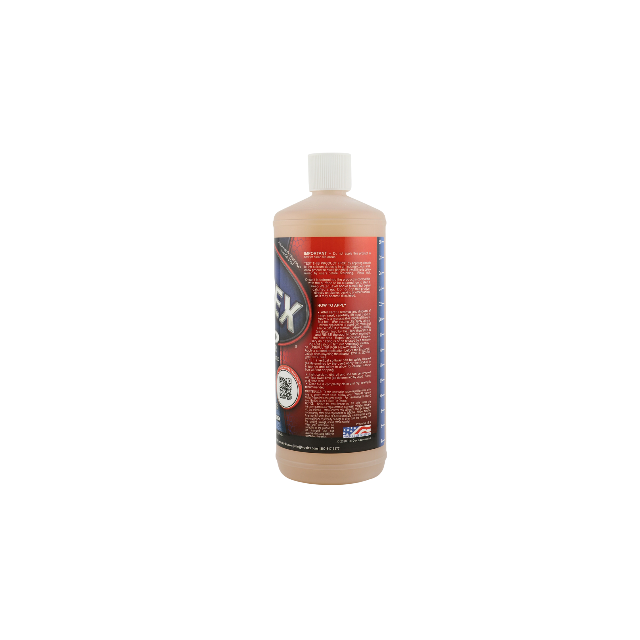 BIO-DEX 1 qt Bottle 300 Tile Cleaner - Simplified Pools